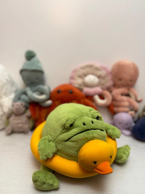 JELLYCAT RICKY RAIN Frog In A Rubber Ring, Brand New With Tags, Genuine ...