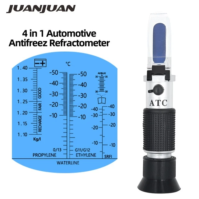 4IN1 / ATC Réfractomètre Antigel Testeur Adblue Moteur Fluide Testeur ...