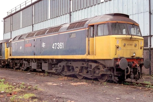 CLASS 47 NO 47361 in blue with yellow stripe £1.20 - PicClick UK