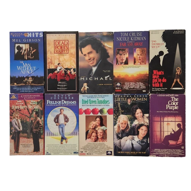 VINTAGE VHS MOVIE Classics 80s 90s Feel Good Drama Movie Movies Lot of ...