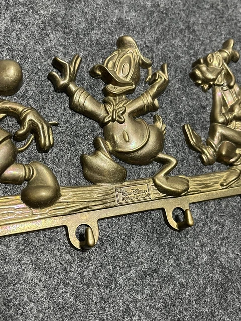 WALT DISNEY MESSING Wandhaken Kleider Gardrobe Micky Maus Donald Duck Goofy EUR 99,00 - PicClick DE