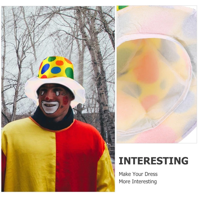 HALLOWEEN CLOWN HAT Prop Accessories Women Circus Hats for Adults $18. ...