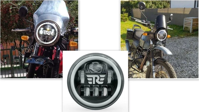 ROYAL ENFIELD HIMALAYAN&BULLET& Led 7'' "R" Headlight £68.15 - PicClick UK