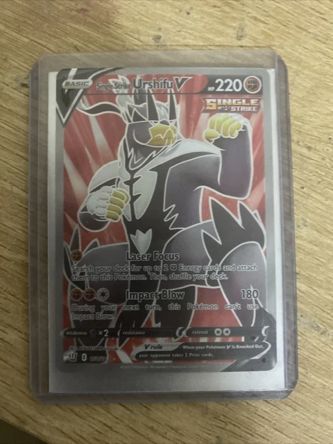 POKÉMON TCG SINGLE Strike Urshifu V Sword & Shield - Battle Styles 150/ ...