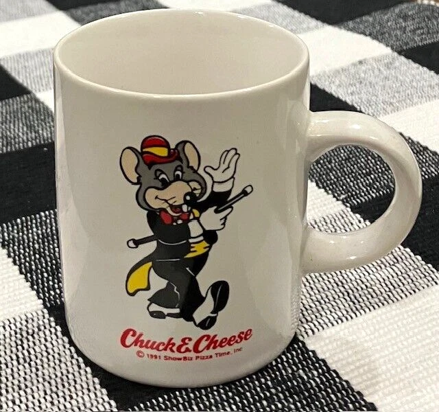1991 CHUCK E. Cheese Show Biz Pizza Mini Coffee Cup Mug Vintage £9.71 ...