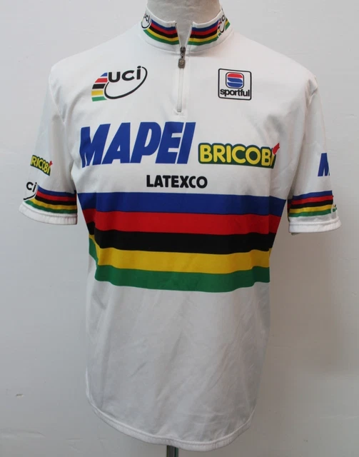 UCI MAPEI SPORTFUL maglia shirt ciclismo bici mtb vintage Italia sport ...