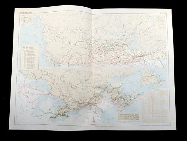 RAILWAY MAP OF Canada Canadian Pacific Rail Routes Network Large ...