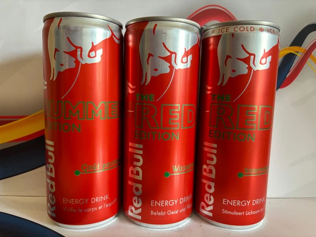 250ML RED BULL Energy Drink Watermelon AB6 - Summer / Red Edition ...