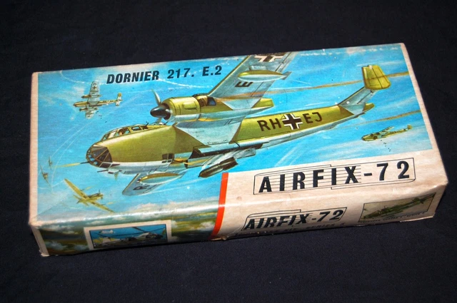 AIRFIX 1/72 SCALE Dornier Do 217 E-2 Model Kit 1963 Red Stripe Release ...