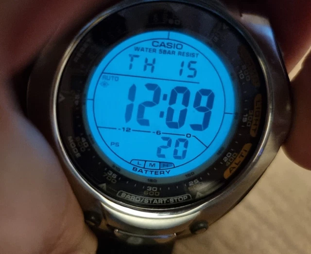 OROLOGIO CASIO PROTREK prg-70j duro altimetro solare barometro ...