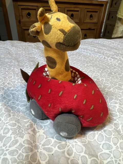 IKEA FABLER BABY Soft Toy 6" Giraffe in Strawberry Car Rattle Plush ...