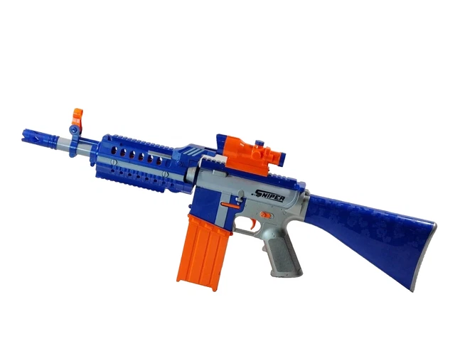 NERF BULLET SOFT Pistol Model Foam Darts Blaster Toy Gun LASER Sniper ...