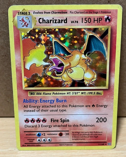 CHARIZARD POKEMON CARD , 11/108, XY Evolutions, Rare Holo, EUR 52,45 ...