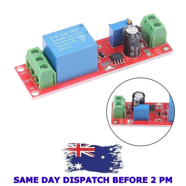 12V DC ADJUSTABLE Timer Switch Module Time Delay Relay NE555 bulk $5.30 - PicClick AU