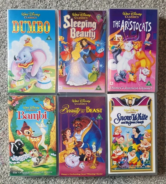 WALT DISNEY VHS Bundle 6 X Videos In Total (PAL) Excellent Condition £ ...