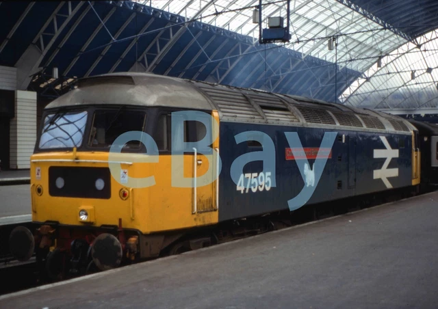35MM RAILWAY SLIDE of Class 47 47595 @ Glasgow Queen Street - Copyright ...