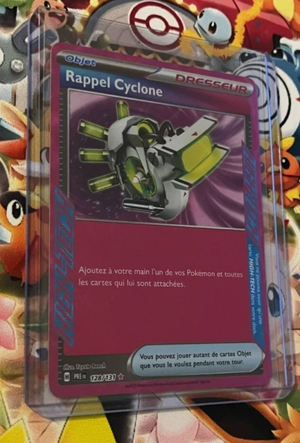 CARTE POKÉMON RAPPEL Cyclone 128/131 PRE SV8.5 Evolutions Prismatiques ...