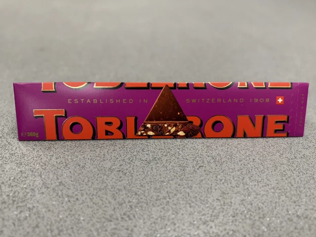 TOBLERONE FRUIT & Nuts Chocolate 360g £9.73 - PicClick UK