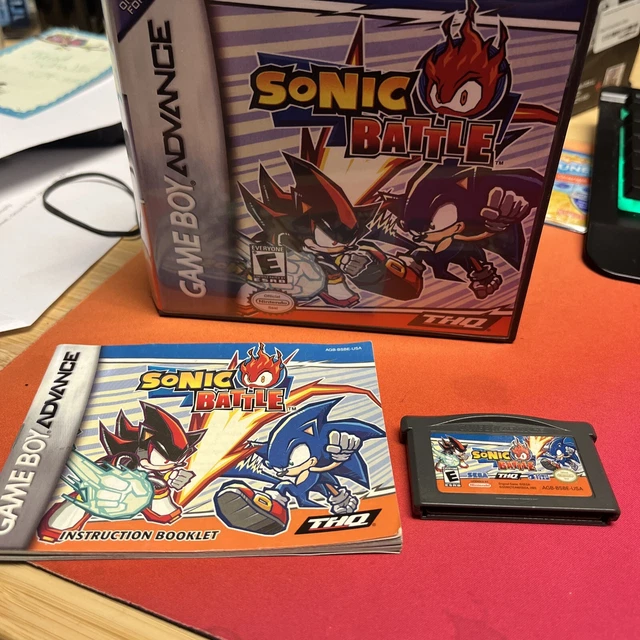 SONIC BATTLE GAME Boy Advance avec boîte personnalisée et *manuel* EUR ...