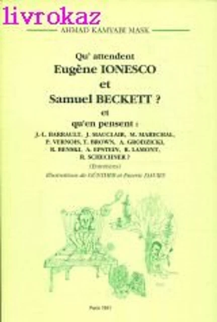 QU'ATTENDENT EUGENE IONESCO Et Samuel Beckett ? Et Qu'En Pensent EUR 14,61 - PicClick FR