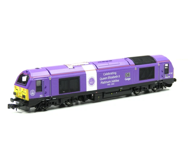 DAPOL 2D-010-016 CLASS 67 - 67 007 DB Cargo Platinum Jubilee Purple N Gauge £133.92 - PicClick UK