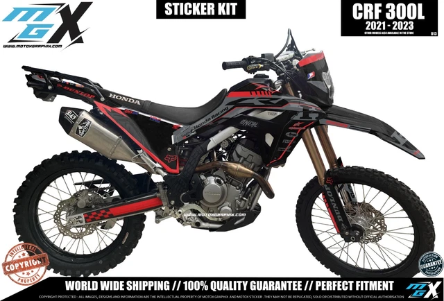 DECAL KIT FOR Honda CRF 300L - 2021 2022 2023 Graphics Stickers Decals ...