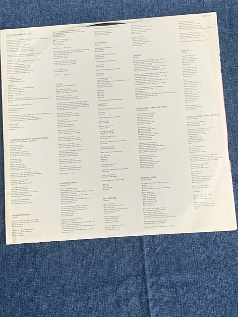TEARS FOR FEARS TEARS ROLL DOWN 1992 UK FONTANA 12" LP 510939 1 A2/B2 ...