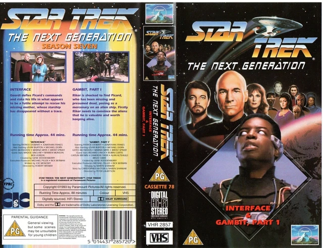 STAR TREK TNG Next Gen Season 6 VHS Video Tape Cover Cassette 78 £0.49 ...