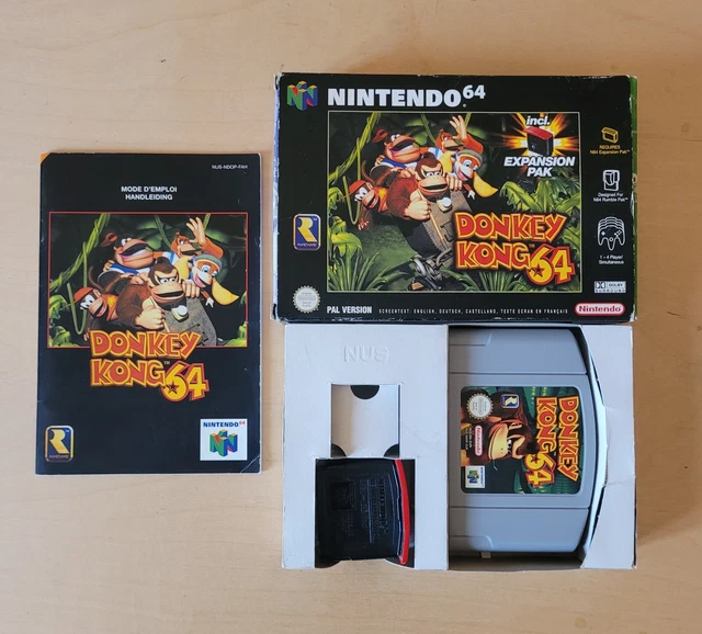 JEUX N64 DONKEY KONG 64 COMPLET avec EXPANSION PAK EUR 99,00 - PicClick FR