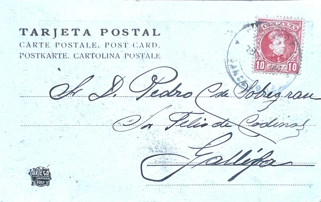 CARTOLINA SPAGNA ALFONSO Xiii Con Timbro 243, EUR 10,00 - PicClick IT