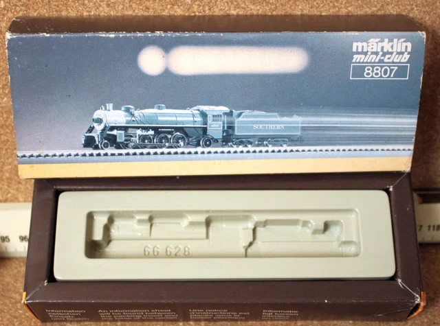 MÄRKLIN 8807 US Dampflok Southern Leerkarton ohne Papiere mit ...
