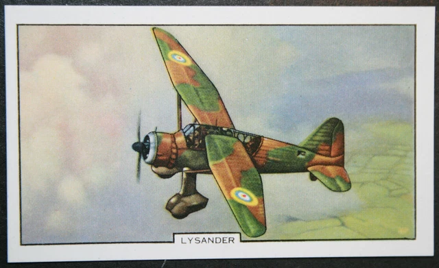 WESTLAND LYSANDER RAF Army Cooperation Vintage 1930's Card HD26M £3.99 ...