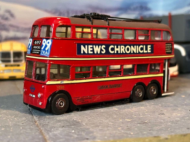 KIT BUS BUILT Lbc Models London Transport Class L3 Trollybus Model Bus ...