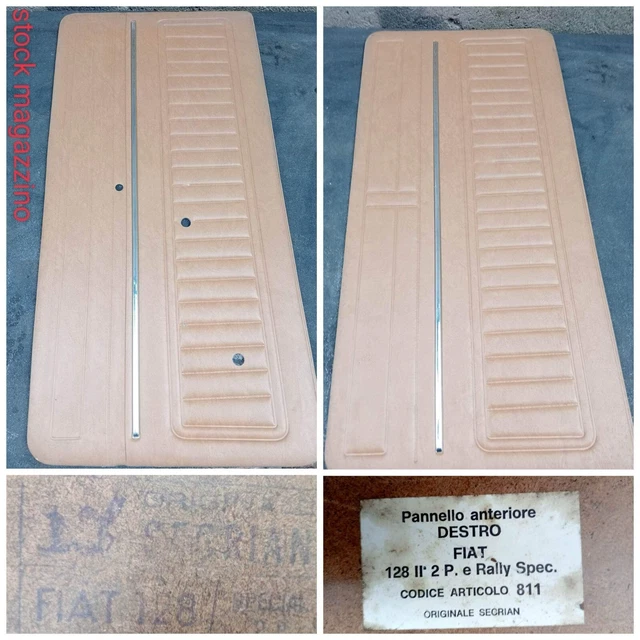 PANNELLI PORTA ANTERIORI fiat 128 rally beige originali coppia EUR 179 ...