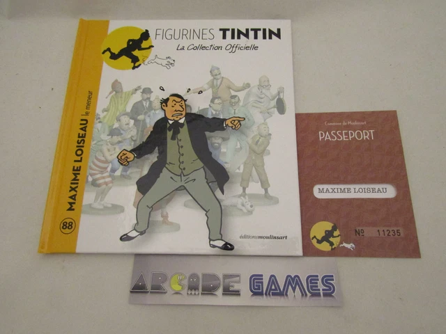 LIVRET + PASSEPORT Maxime Loiseau - Tintin Herge Moulinsart N°88 EUR 4 ...