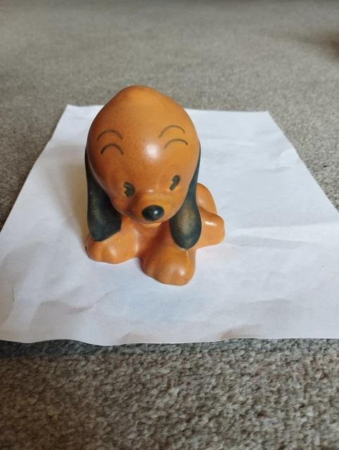 VINTAGE WADEHEATH WALT Disney Pluto's Puppy Pup Sitting Wade Heath Dog ...