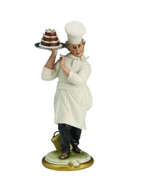 PETITE STATUE PROFESSIONS Tuyauterie Figure en Porcelaine Capodimonte ...