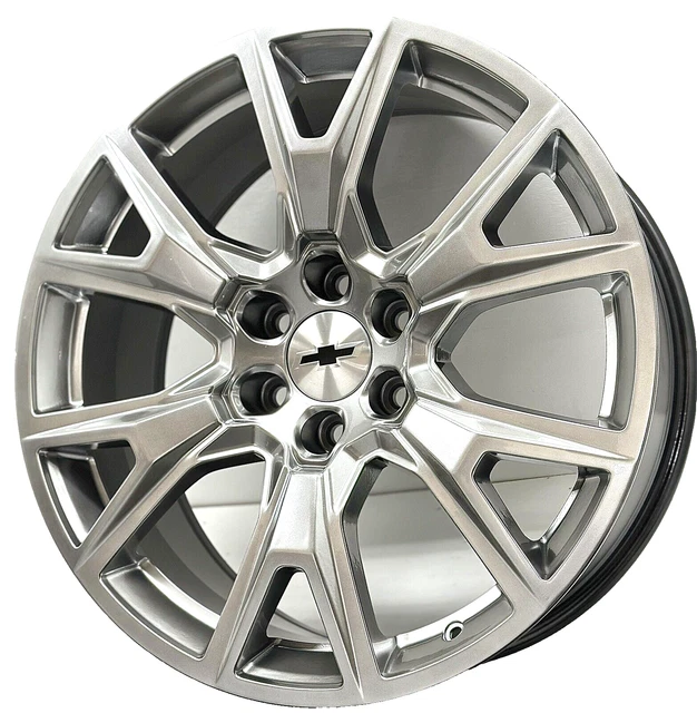 22& HYPER BLACKOE 5944 SEZ Replica Wheels fits 2024 Chevy Tahoe ...