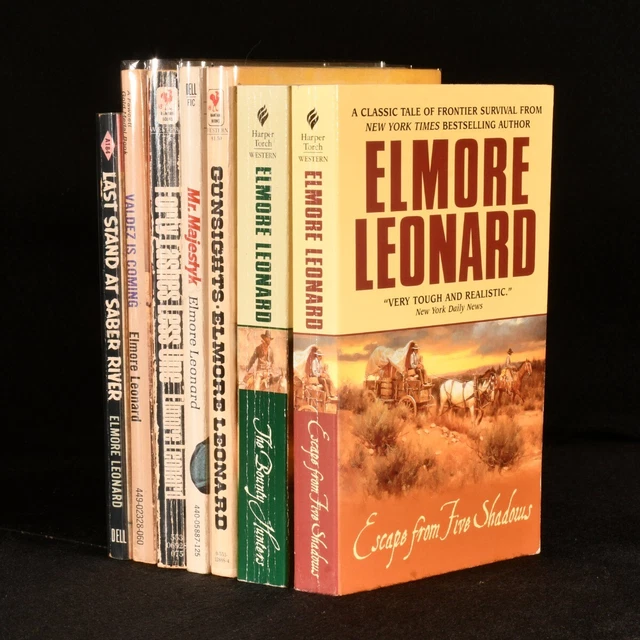 1959-2002 7VOL A Collection of Westerns from Elmore Leonard Signed ...