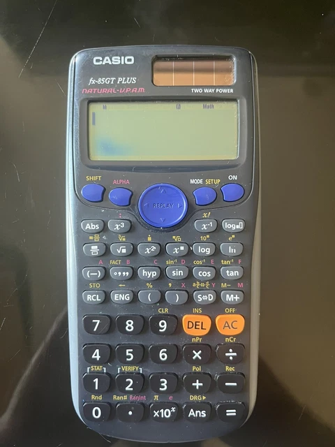 CASIO FX-85GT FX85GT Plus Scientific Calculator Grey Key Stages 3 & 4 ...