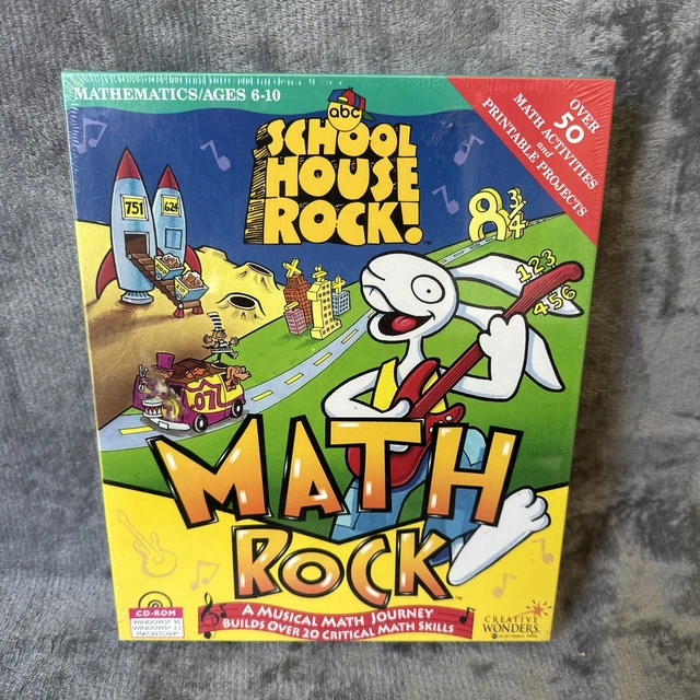 NEW BIG BOX Scholastic School House Rock Math Rock PC CD ROM Software ...