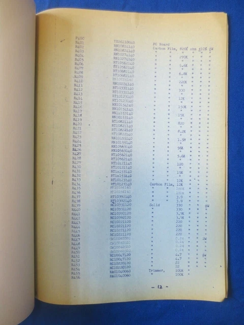 MARANTZ MODEL 28 Schematic & Parts List Made Using Gestetner Process ...