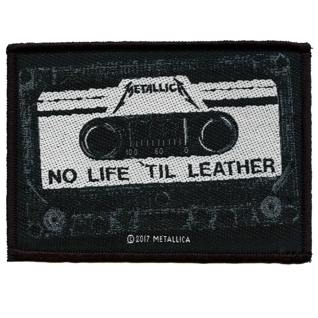 METALLICA NO LIFE Till Leather Patch Thrash Metal Band Woven Iron on ...
