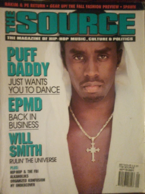 The Source Magazine 96 September 1997 Puff Daddy Epmd Will Smith Rare
