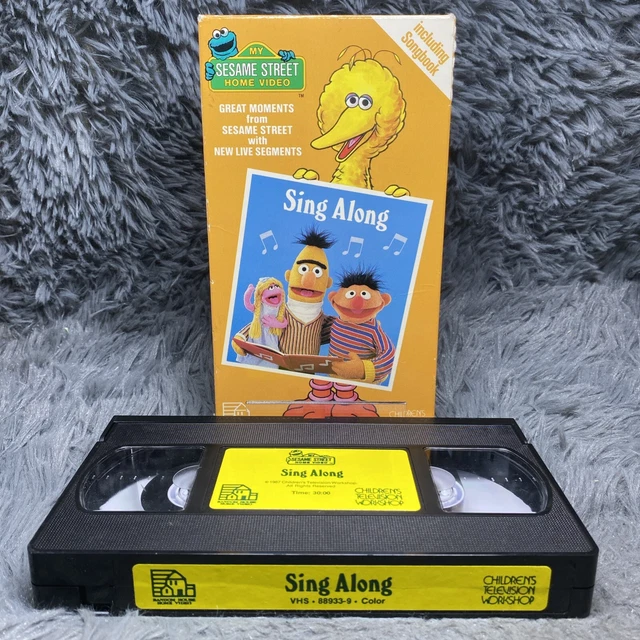 SESAME STREET SING Along VHS Tape 1987 Video Music Songs Cartoon Rare ...
