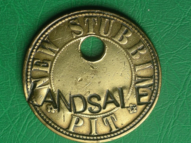 NEW STUBBIN PIT colliery Rotherham large pre 47 check miners mining ...