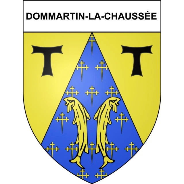 DOMMARTIN-LA-CHAUSSÉE 54 VILLE sticker blason écusson autocollant adhésif EUR 6,99 - PicClick FR