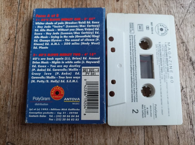MAGAZINE 60 MEDLEY 60'S Slow Cassette Single Audio Tape K7 France EUR 6 ...