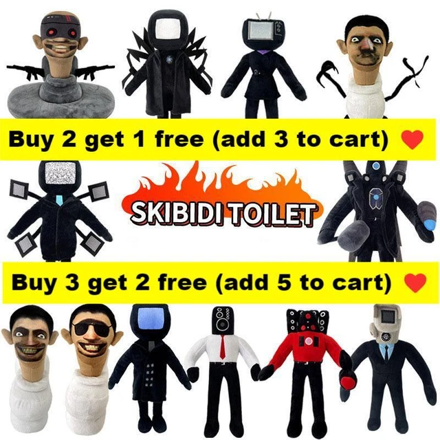 Skibidi Toilet Plushies Doll Toiletman Cameraman Speakerman Stuffed
