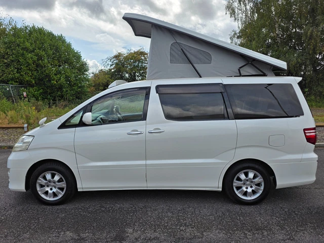 TOYOTA ALPHARD CAMPERVAN 4 berth full conversion with pop up roof ...